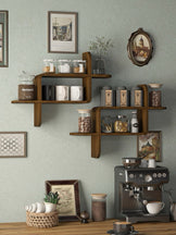 Floating Wall Shelf for Coffee & Tea Corners – Ausique Decor