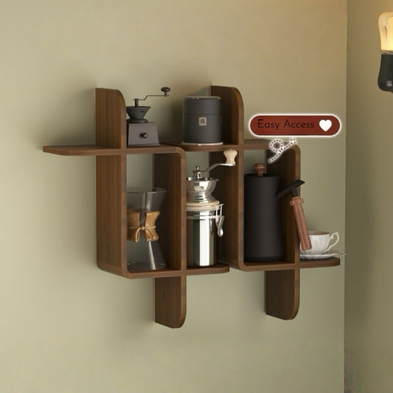 Floating Wall Shelf for Coffee & Tea Corners – Ausique Decor