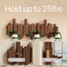 Modern Wooden Wall Hook Rack – Space-Saving Folding Coat Rack with Hid ...
