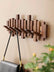 Modern Wooden Wall Hook Rack – Space-Saving Folding Coat Rack with Hid ...