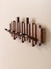 Modern Wooden Wall Hook Rack – Space-Saving Folding Coat Rack with Hid ...