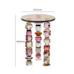 Crystal & Amber Glass Luxury Accent Table – Ausique Decor